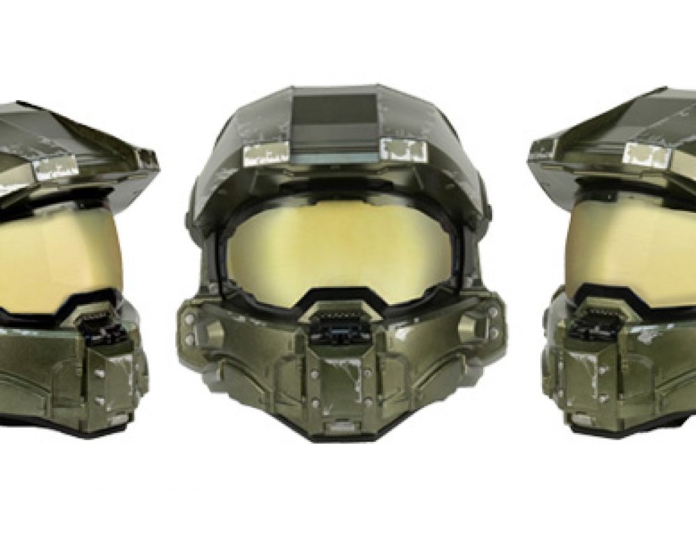 First Look at the Master Chief Motorcycle Helmet Prototype! [VIDEO ...